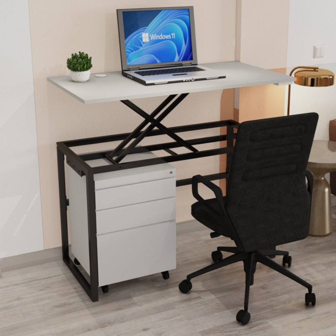 Elite Flex Hydraulic Lift-up Table With Pedestal Storage – InvisibleBed.com