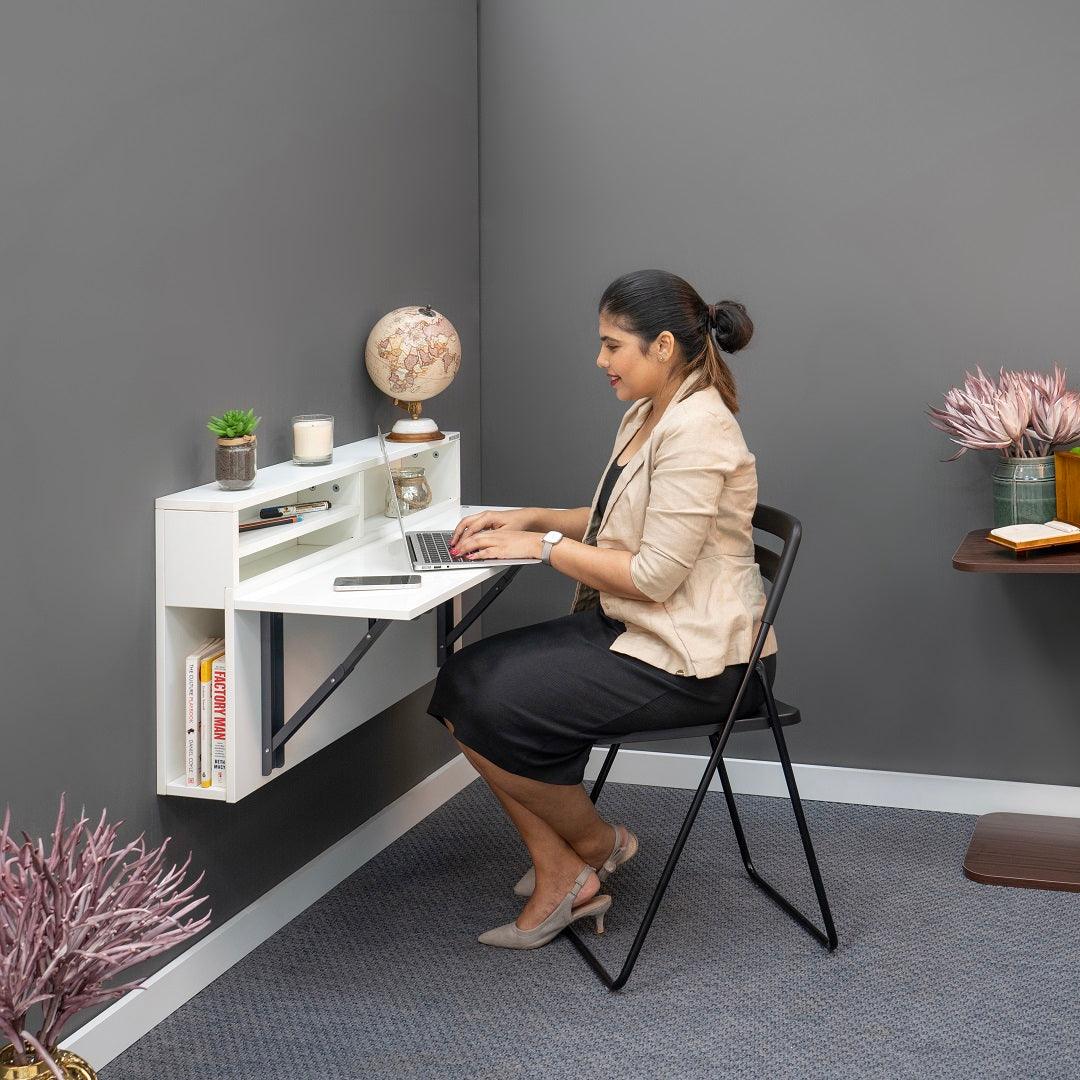 Pollux Wall Mounted iDesk with Storage – InvisibleBed.com