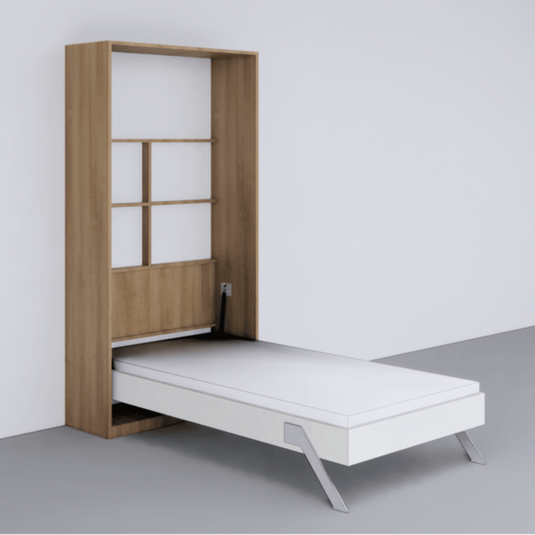 Single Vertical Bed with iDesk – InvisibleBed.com
